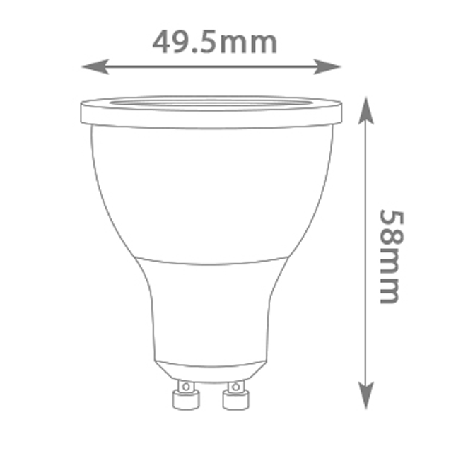 GU10 DreamColour Smart Spot Light LED Bulb 5w 30 Degree Lens Original ...